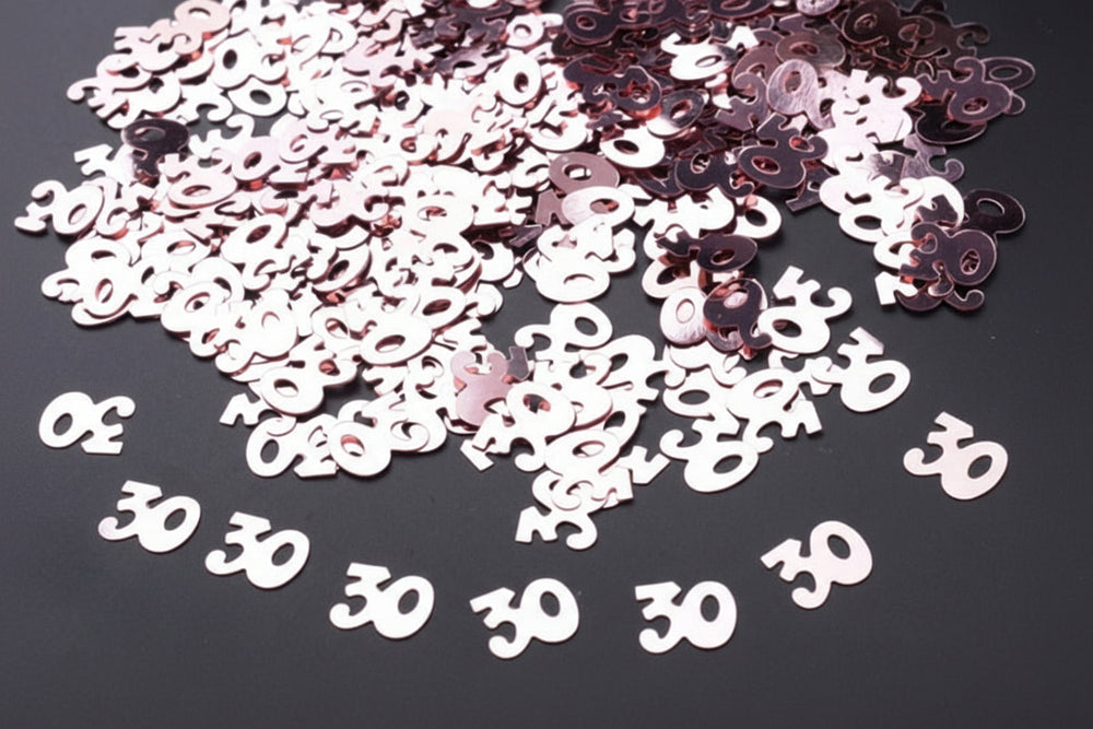 Rose Gold 30th Birthday Table Scatters – Party Shop