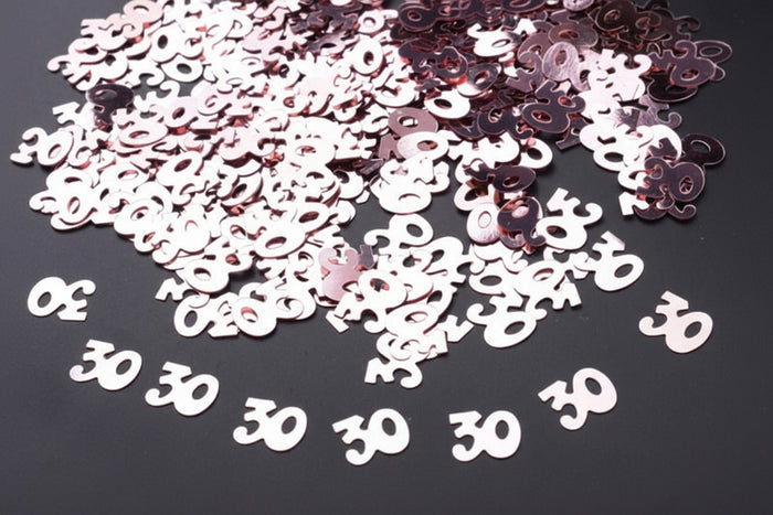 Rose Gold 30th Birthday Table Scatters – Party Shop