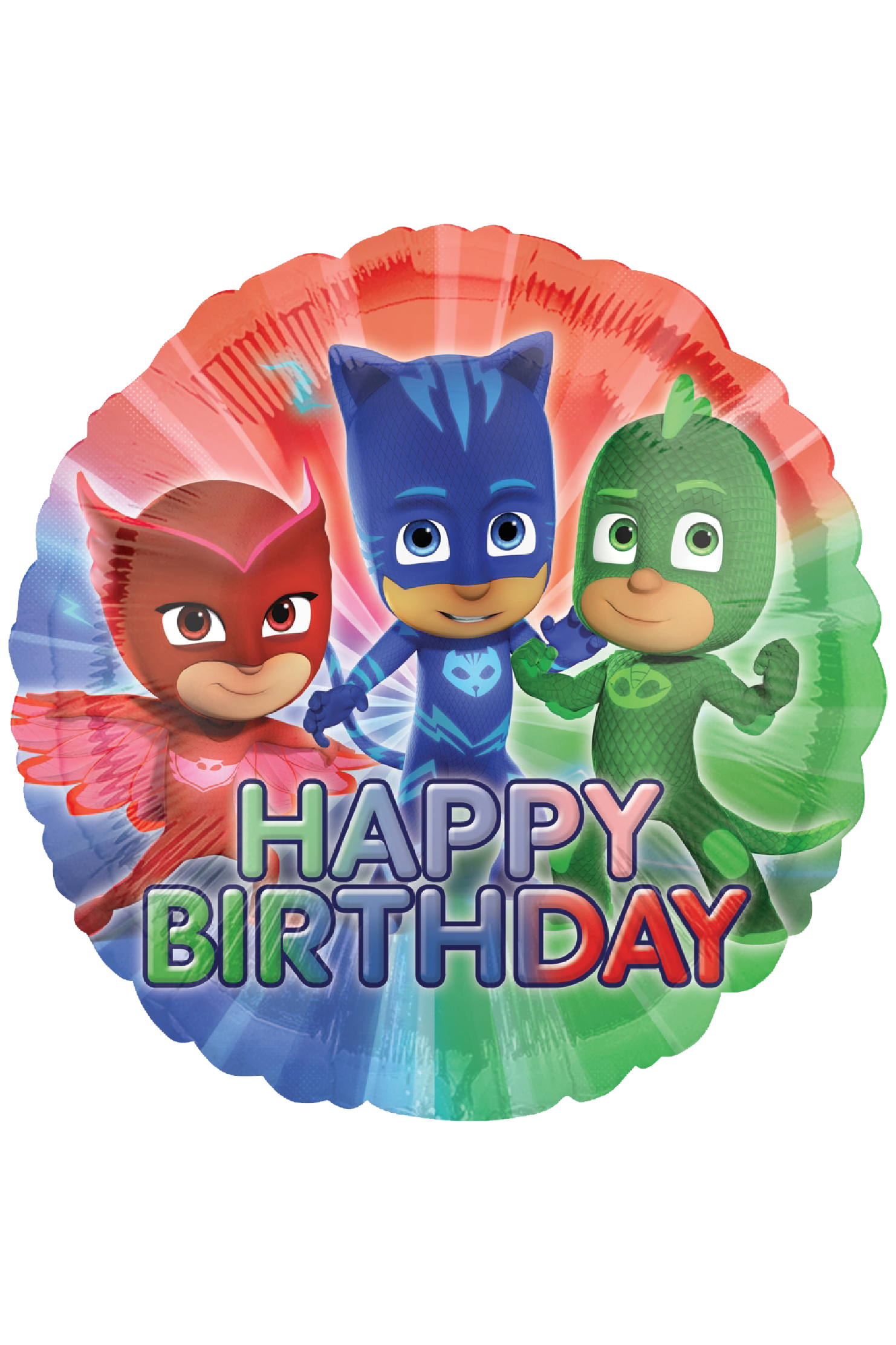 P J Masks Happy Birthday Foil Balloon 45cm – Party Shop